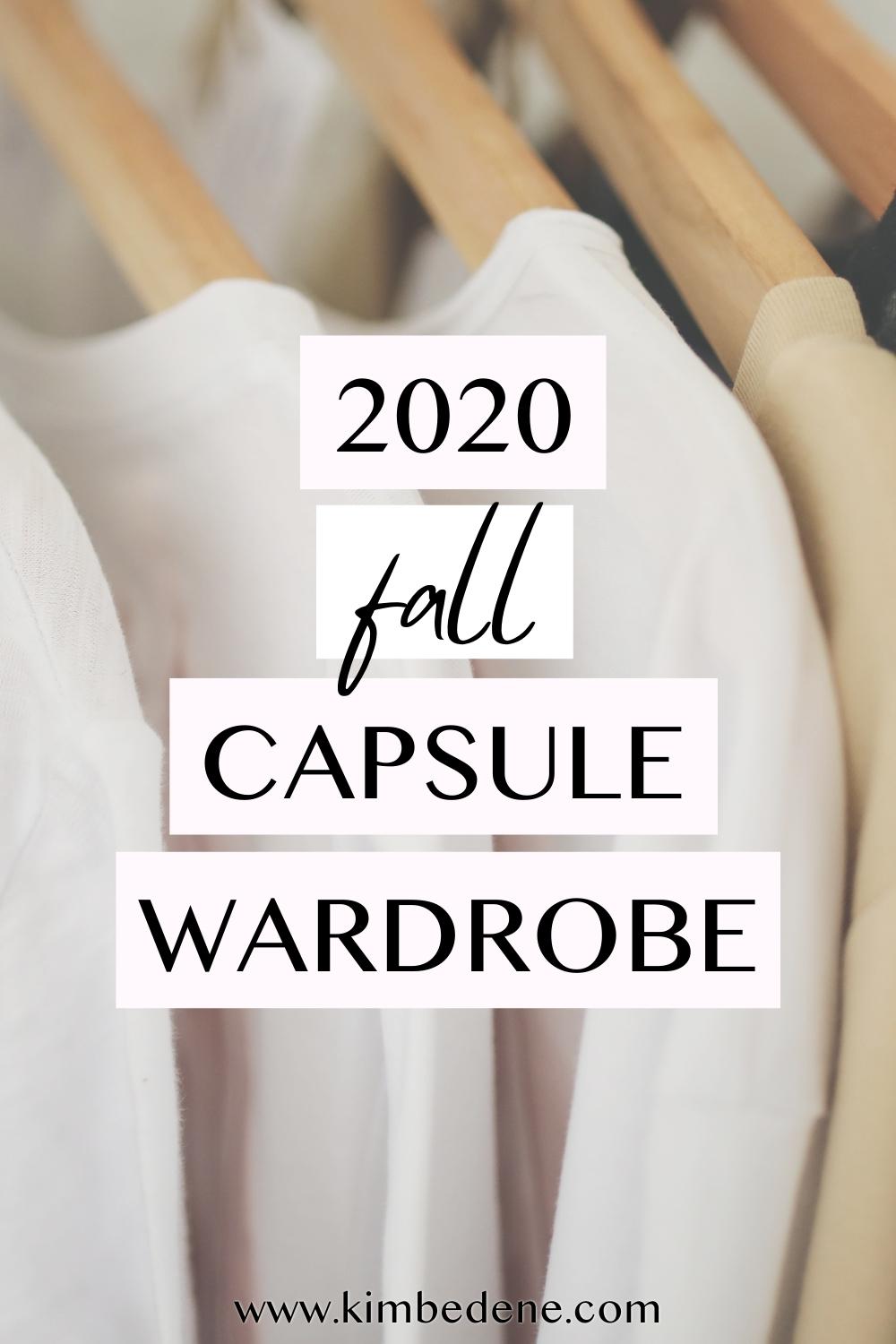 My fall capsule wardrobe 2020 - Kim Bedene